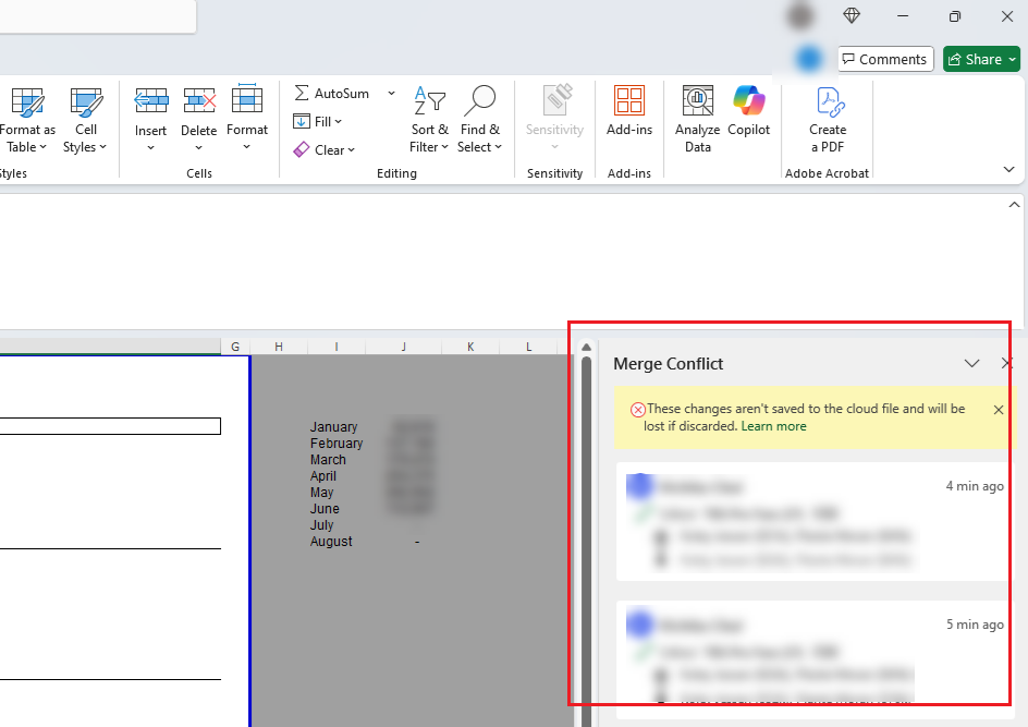 Why am I seeing a "Merge Conflict" in my shared Excel file? – EBM Software