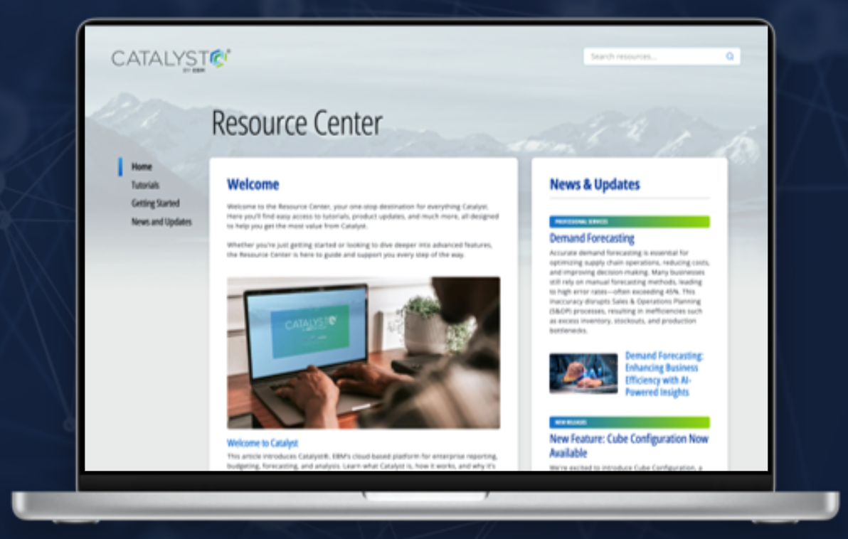 Introducing the Catalyst Resource Center – EBM Software